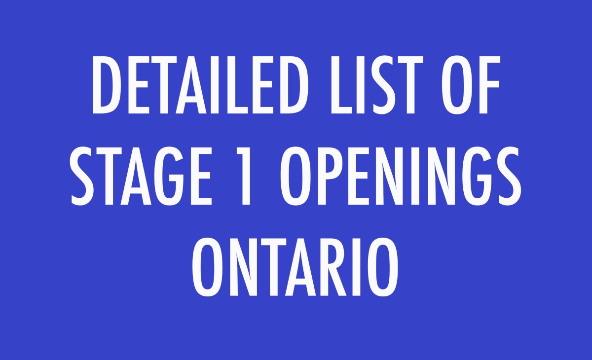 DETAILED LIST OF STAGE 1 OPENINGS – Lifeology 101